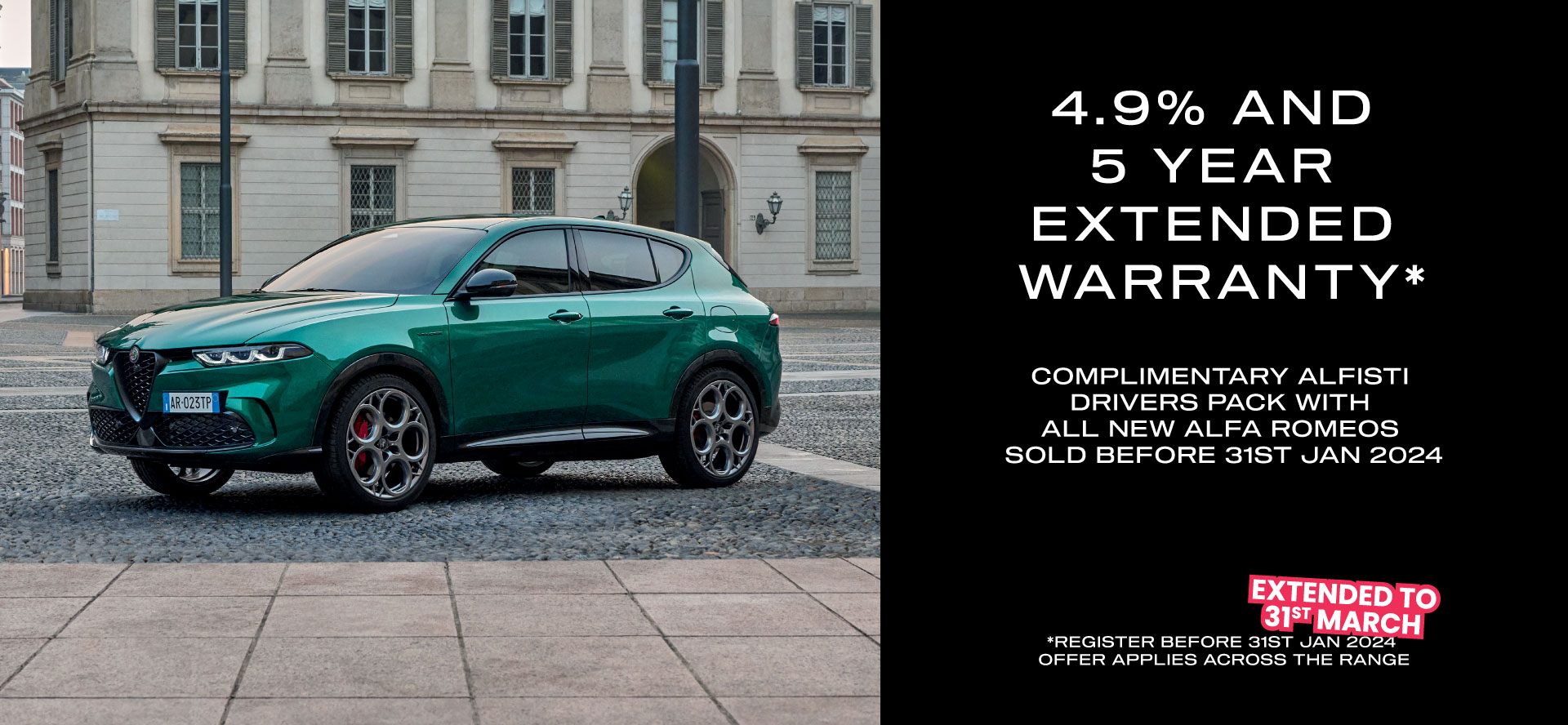 241 Performance Recharged Electrified Offers | Alfa Romeo Ireland